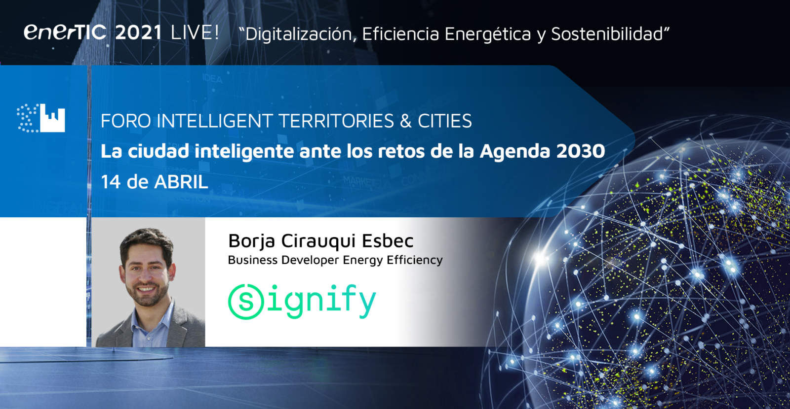 Visión y Experiencia de Signify - Conferencia para Plataforma enerTIC.org