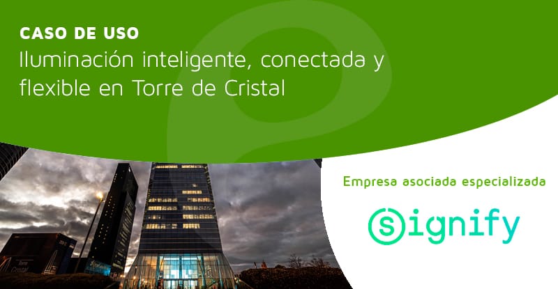 Iluminación inteligente, conectada y flexible en Torre de Cristal ...